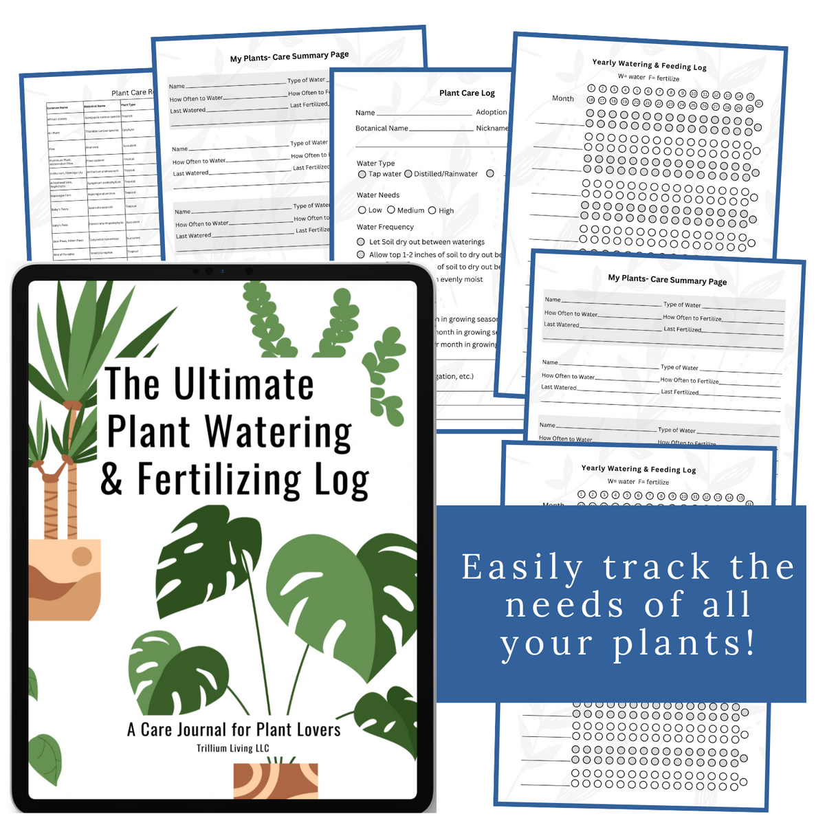 The Ultimate Watering & Fertizing Log PDF Digital Download Version ...