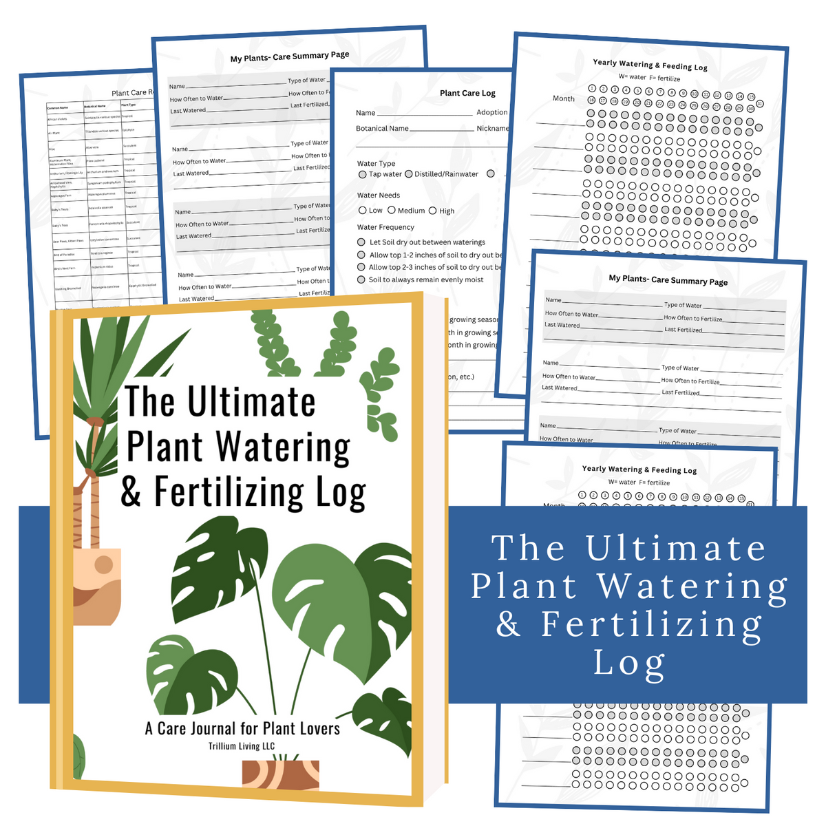 The Ultimate Plant Watering & Fertilizing Log – Trillium Living